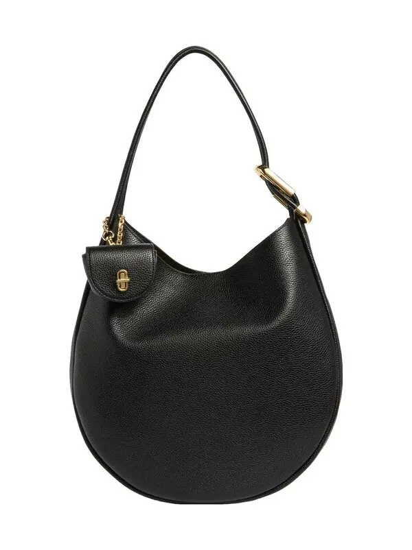 Marc Jacobs Large The Crescent Leather Shoulder Bag - Black