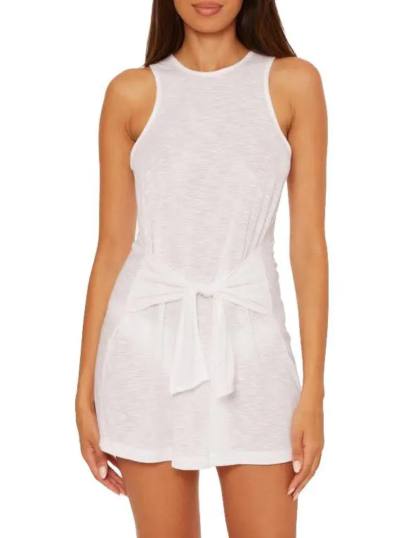 BECCA® By Rebecca Virtue Breezy Basics Tie Waist Cover-up Dress - White