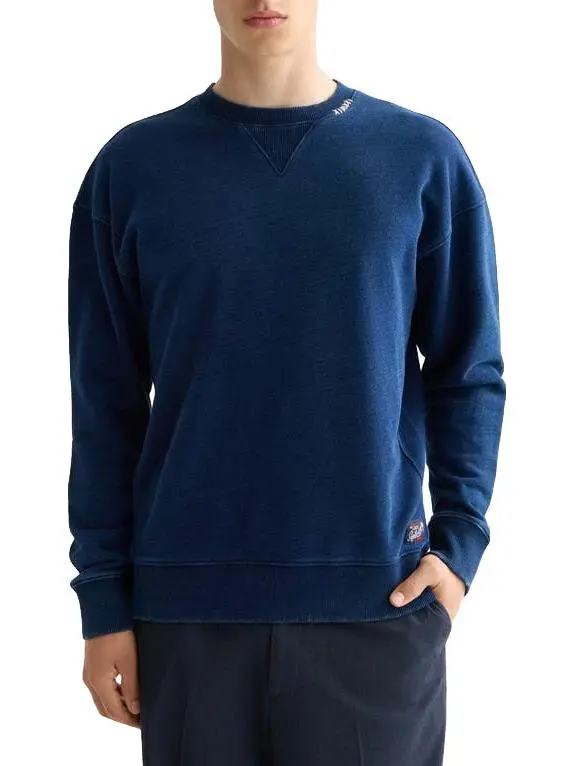 Scotch & Soda Cotton Crewneck Sweatshirt - Indigo