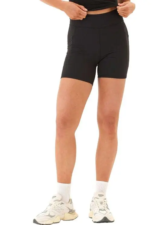 THREADS 4 THOUGHT Elena High-waist Bike Shorts - Jet Black