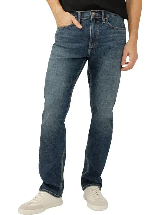 SILVER JEANS CO. Machray Athletic Fit Straight Leg Jeans - Shadow