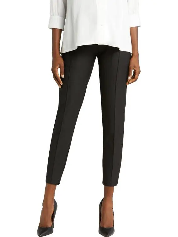 MARION Slim Leg Maternity Trousers - Black