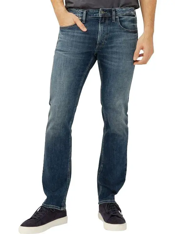 SILVER JEANS CO. Allan Slim Straight Leg Jeans - Ace