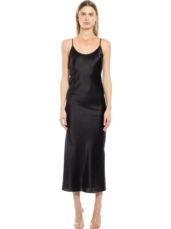 MOTHER OF ALL Kelly Maxi Slip Dress - Black
