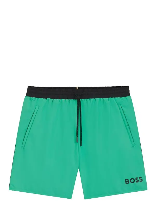 BOSS Starfish Volley Swim Trunks - Bright Green
