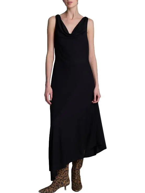KENNETH COLE Sleeveless Cowl Neck Dress - Black