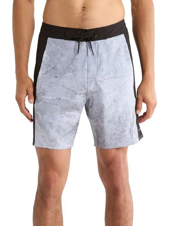SANTO STUDIO Peninsula Board Shorts - Carrara Grey