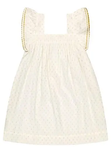MER ST. BARTH Mini Sandrine Dress - Gold Dobby