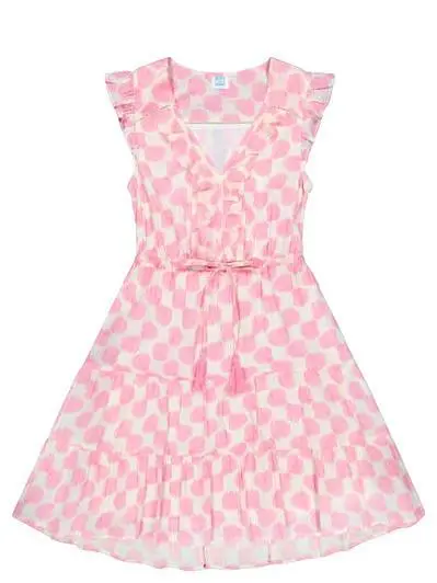 MER ST. BARTH Giselle Mini Dress - Shell Beach Pink