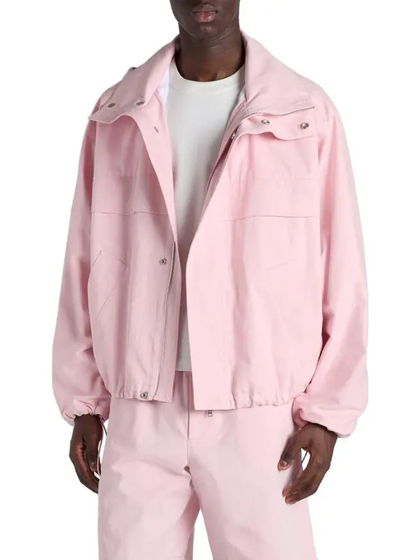 Bottega Veneta Cotton Twill Blouson Jacket With Packable Hood - Camelia