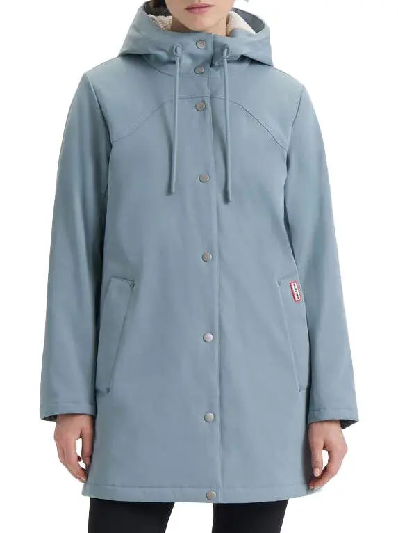 Hunter Billy Hooded Raincoat - Blizzard Blue