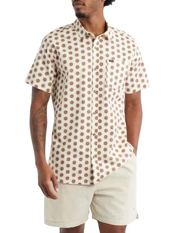 Rip Curl Fun Times Short Sleeve Button-up Shirt - Bone