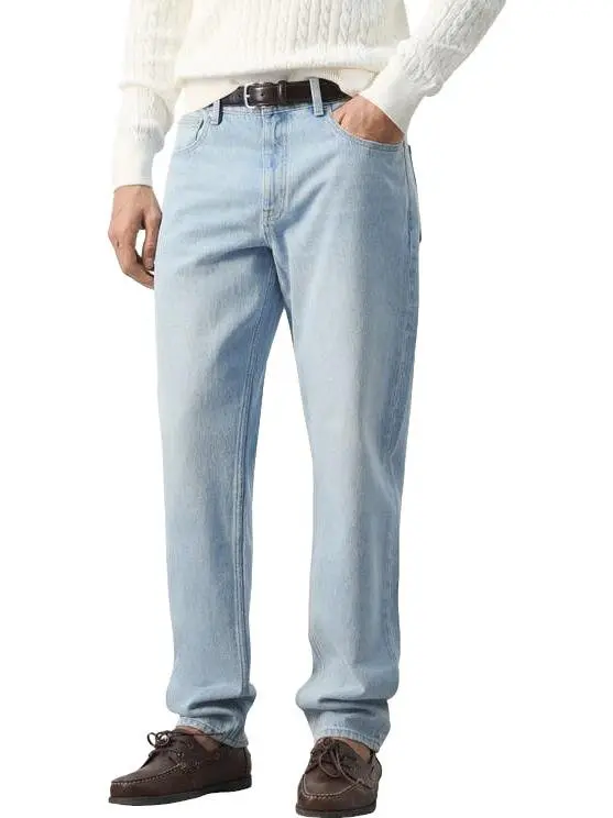 Mango Bob Regular Fit Jeans - Bleach Blue