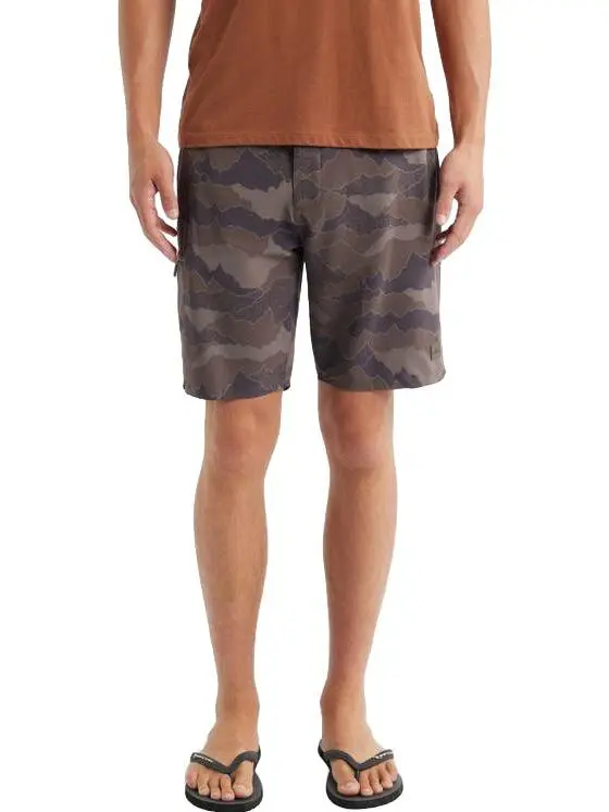 Rip Curl Boardwalk Water Repellent Shorts - Green Camo