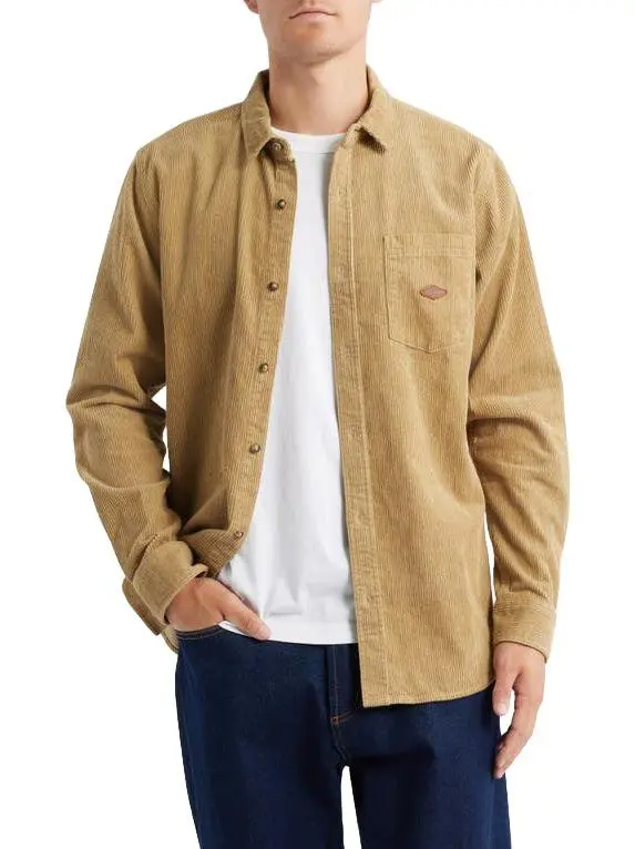 Rip Curl Classic Surf Cotton Corduroy Button-up Shirt - Beige