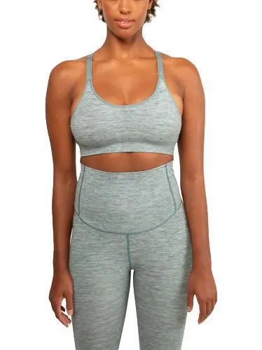 MODERN ETERNITY Layla Yoga Racer Back Nursing Bra - Teal Melange