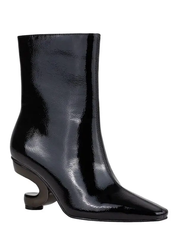 NINETY UNION Metallic Heel Bootie - Black