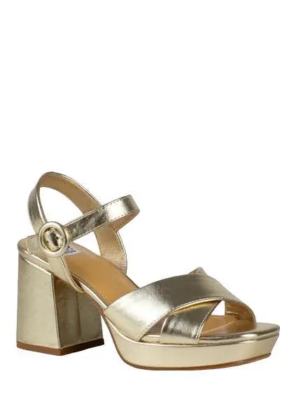 NINETY UNION Platform Metallic Sandal - Gold