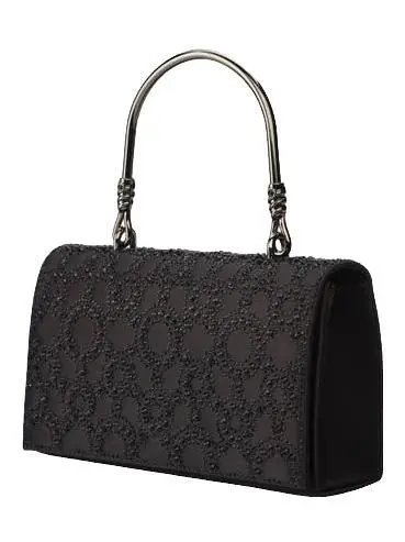 LADY COUTURE Rhinestone Covered Clutch - Black