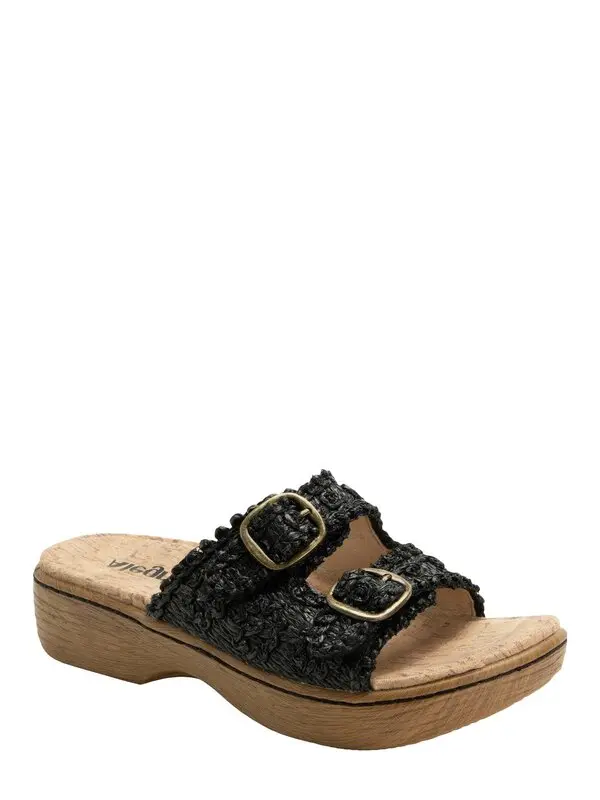 ALEGRIA BY PG LITE Oona Platform Slide Sandal - Black