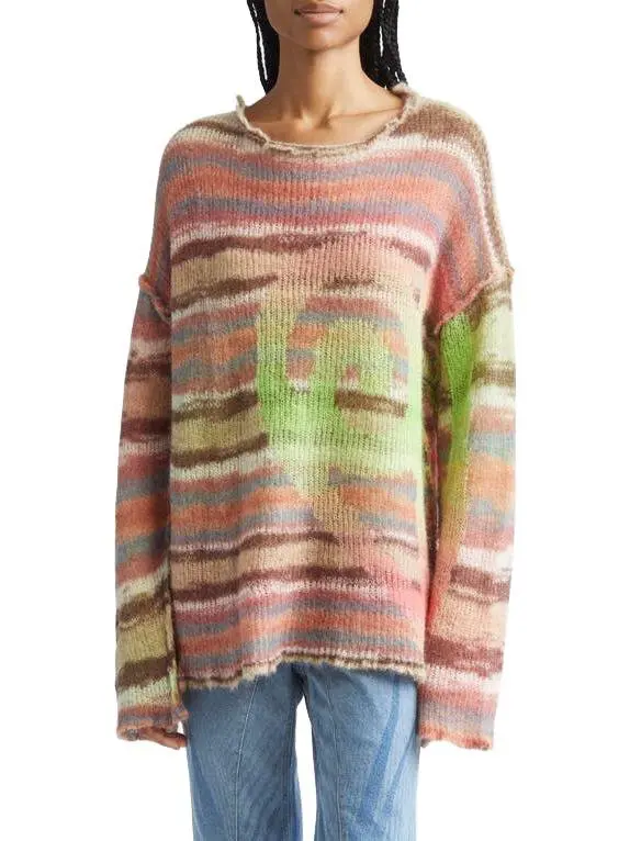 PAOLINA RUSSO Pilgrim Loose Fit Mohair & Alpaca Blend Sweater - Autumn Leaves