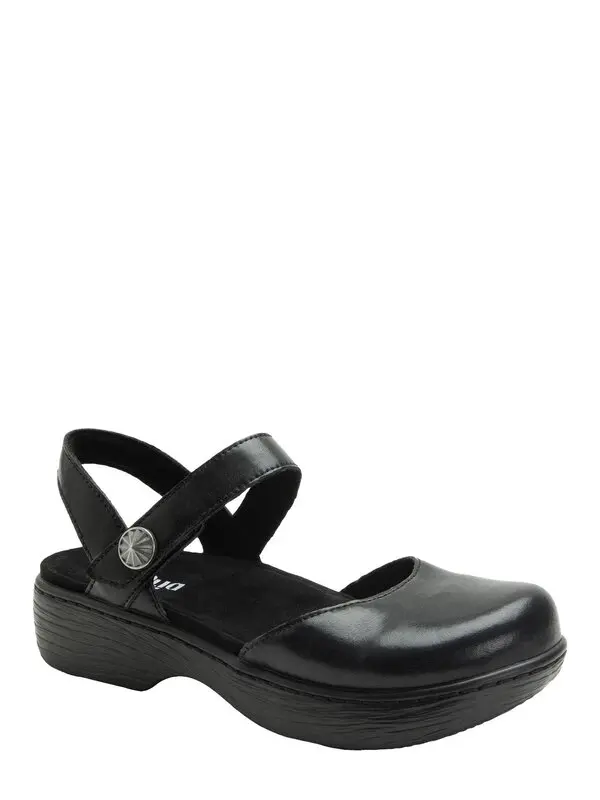 ALEGRIA BY PG LITE Opal Ankle Strap Platform Clog - Ink