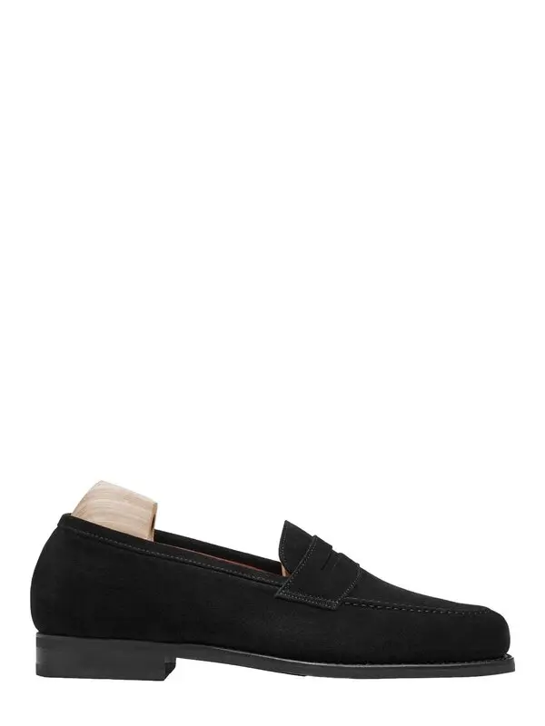 MYRQVIST Stenhammar Ii Penny Loafers - Black Suede