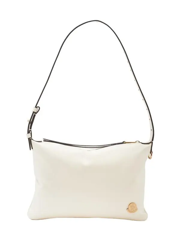Moncler Vetta Leather Shoulder Bag - Bright White