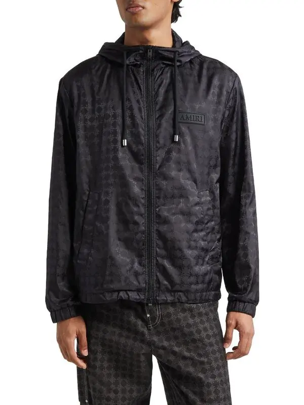 Amiri Ma Quad Hooded Windbreaker - Black