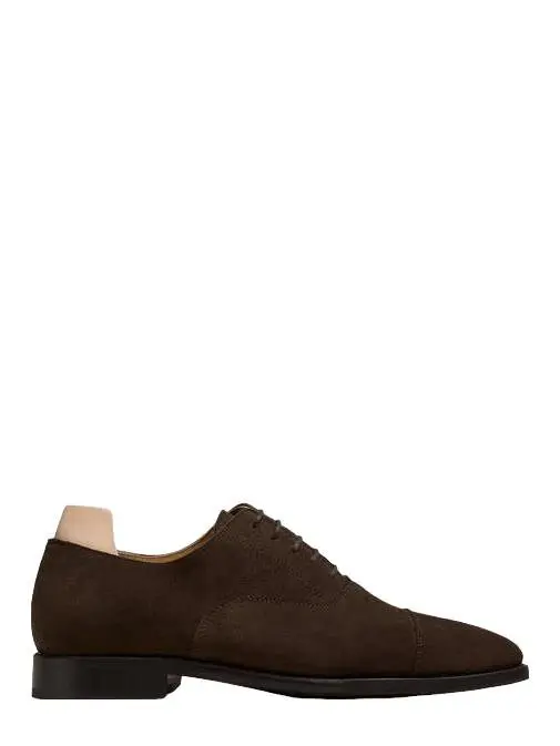MYRQVIST Ppelviken Cap Toe Oxfords - Dark Brown Suede