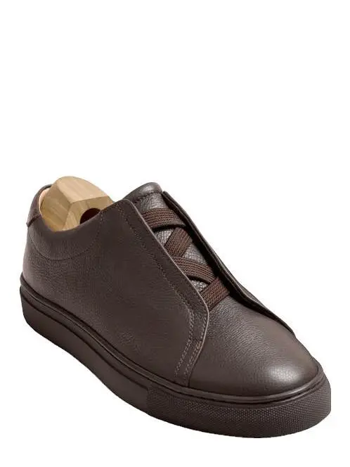 MYRQVIST Alnö Elastic Sneakers - Dark Brown Grain