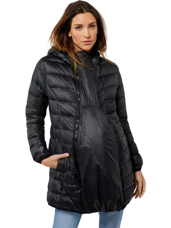 MODERN ETERNITY Ashley 3-in-1 Lightweight Maternity Jacket - Black