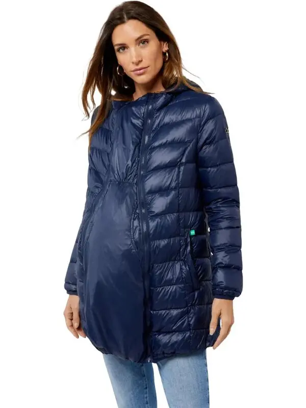 MODERN ETERNITY Ashley 3-in-1 Lightweight Maternity Jacket - Navy