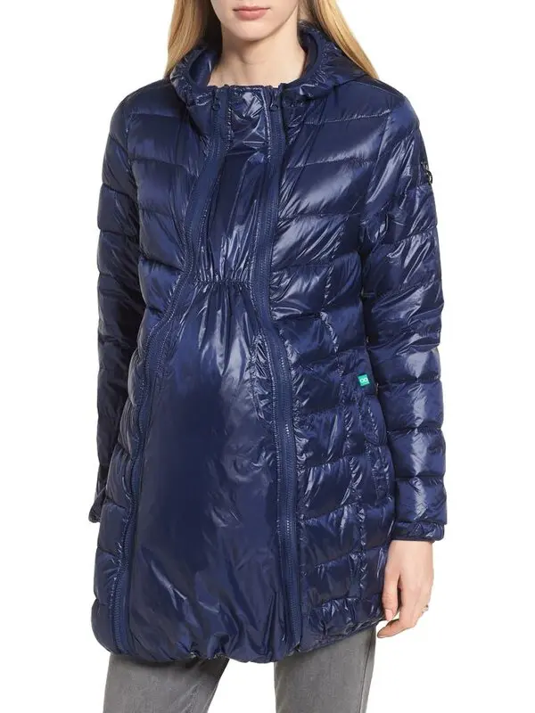 MODERN ETERNITY 3-in-1 Down Maternity/nursing Puffer Jacket - Navy