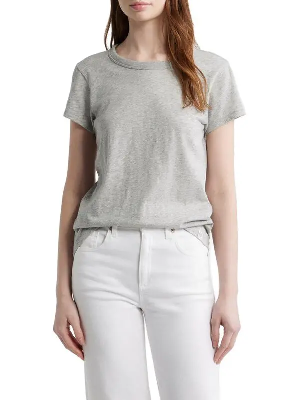 Rag & Bone The Slub Cotton T-shirt - Heather Grey