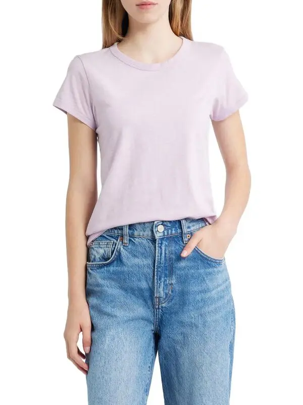 Rag & Bone The Slub Cotton T-shirt - Lavender