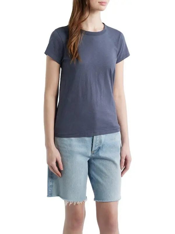 Rag & Bone The Slub Cotton T-shirt - Storm Blue