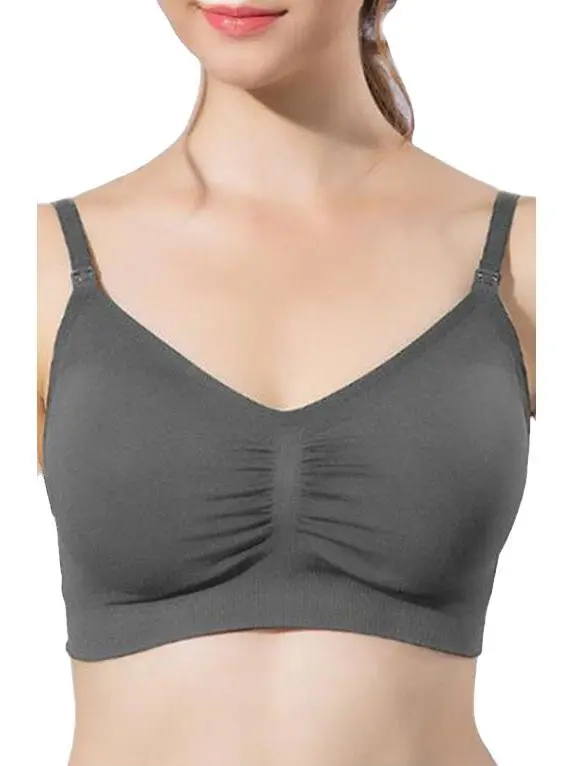 MODERN ETERNITY Jade Seamless Maternity And Nursing Bra - Grey