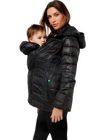 MODERN ETERNITY Lola 5-in-1 Down Maternity Jacket - Black
