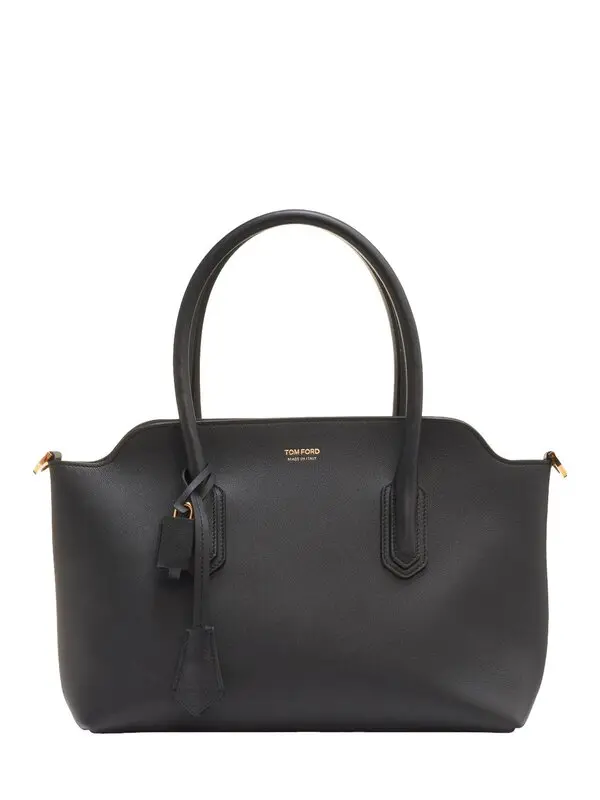 TOM FORD Medium Alexander Leather Tote - 1n001 Black