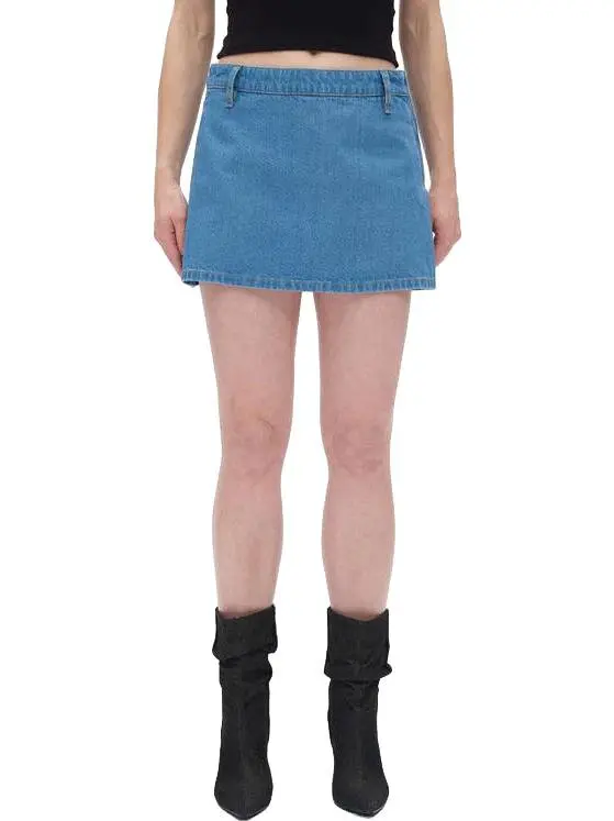 BAYEAS Denim Miniskirt - Medium Blue