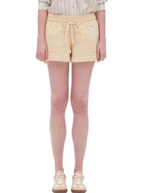 BAYEAS High Waisted Denim Shorts - Creme Brulee