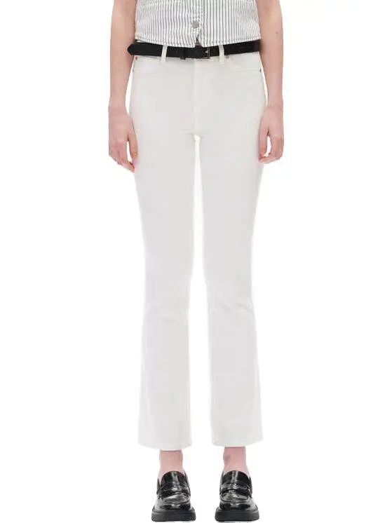 BAYEAS High-rise Bootcut Jeans - White