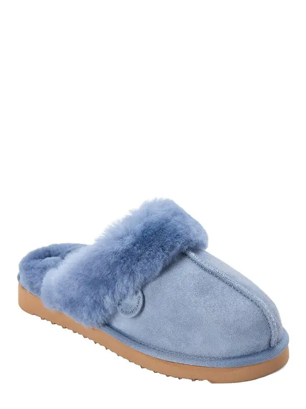 DEARFOAMS Sydney Genuine Shearling Slipper - Flint Stone