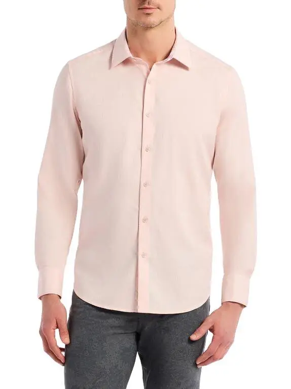 Robert Graham Odyssey Classic Fit Long Sleeve Stretch Cotton Button-up Shirt - Pink