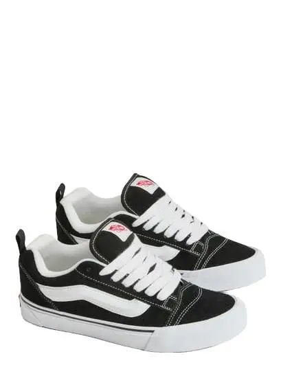 VANS Knu Skool Suede Low Top Sneakers - Black/true White