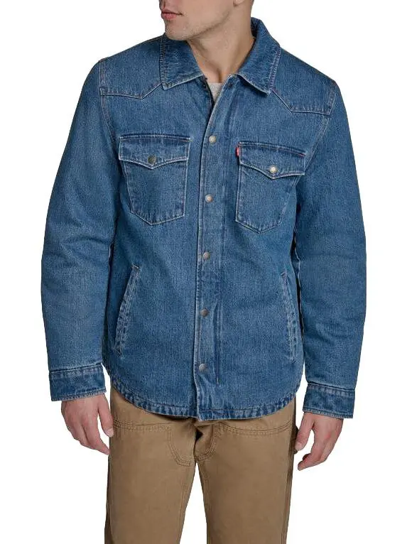 LEVI'S Western Shirt Jacket - Medium Wash Denim