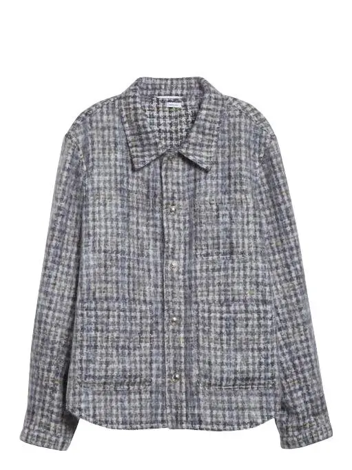 Thom Browne Gunclub Check Mohair Utility Jacket - Black/white