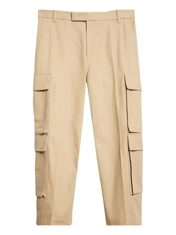 Thom Browne Washed Cotton Utility Cargo Pants - Camel