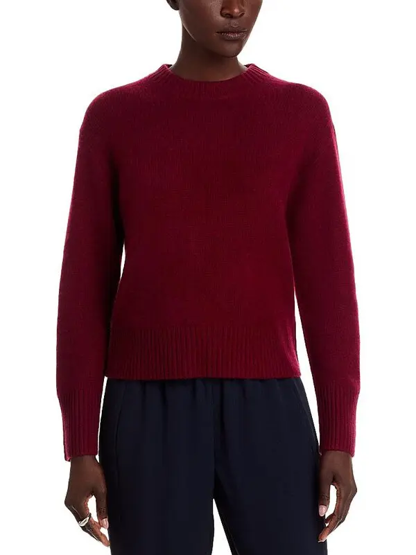 Bloomingdale'S Boxy Crewneck Cashmere Sweater - Cinnabar
